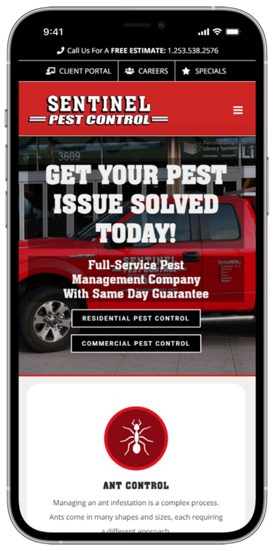 Our Work | Website Design for a Pest Control Company